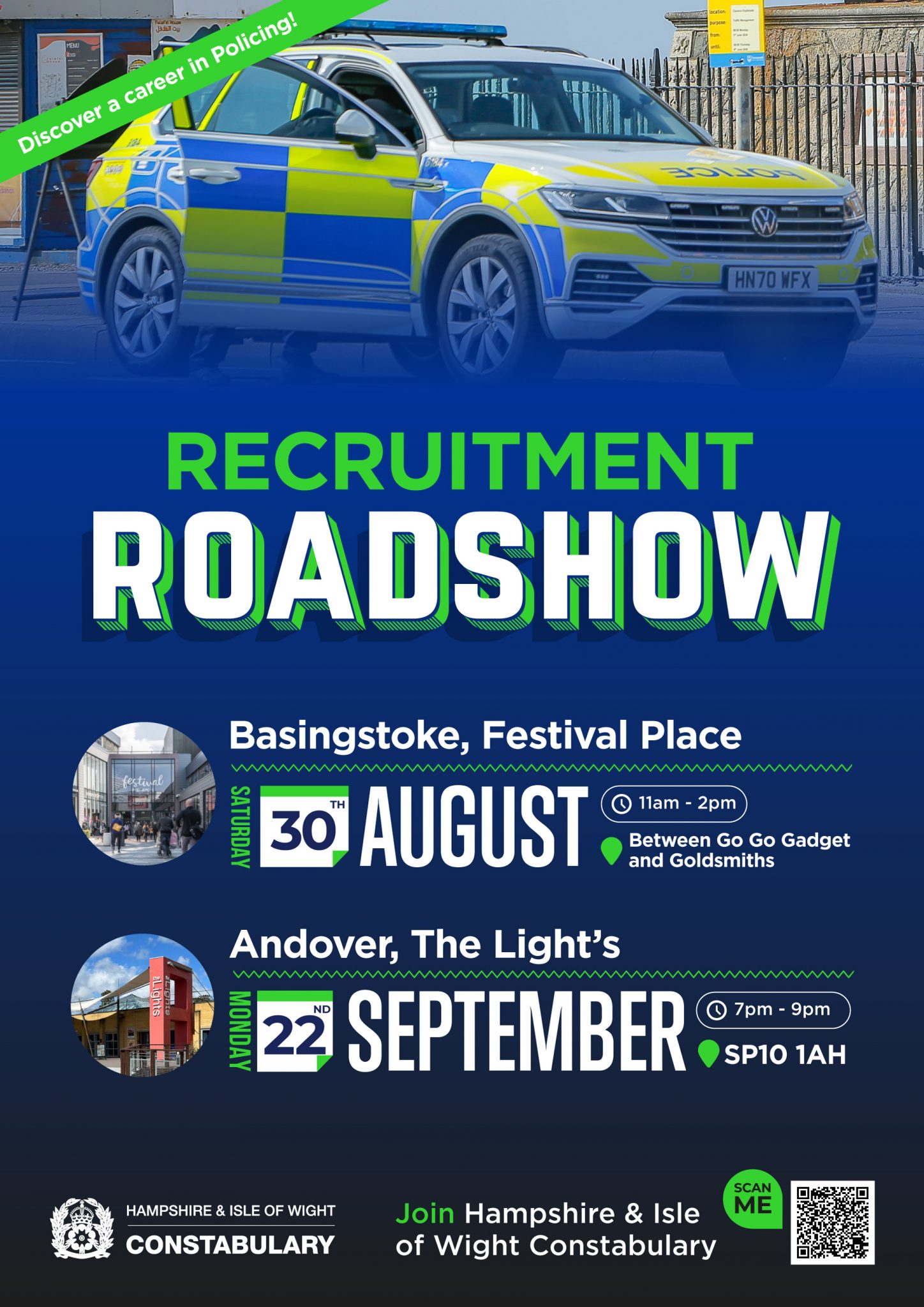 Recruitment Events for Hampshire & IOW Constabulary