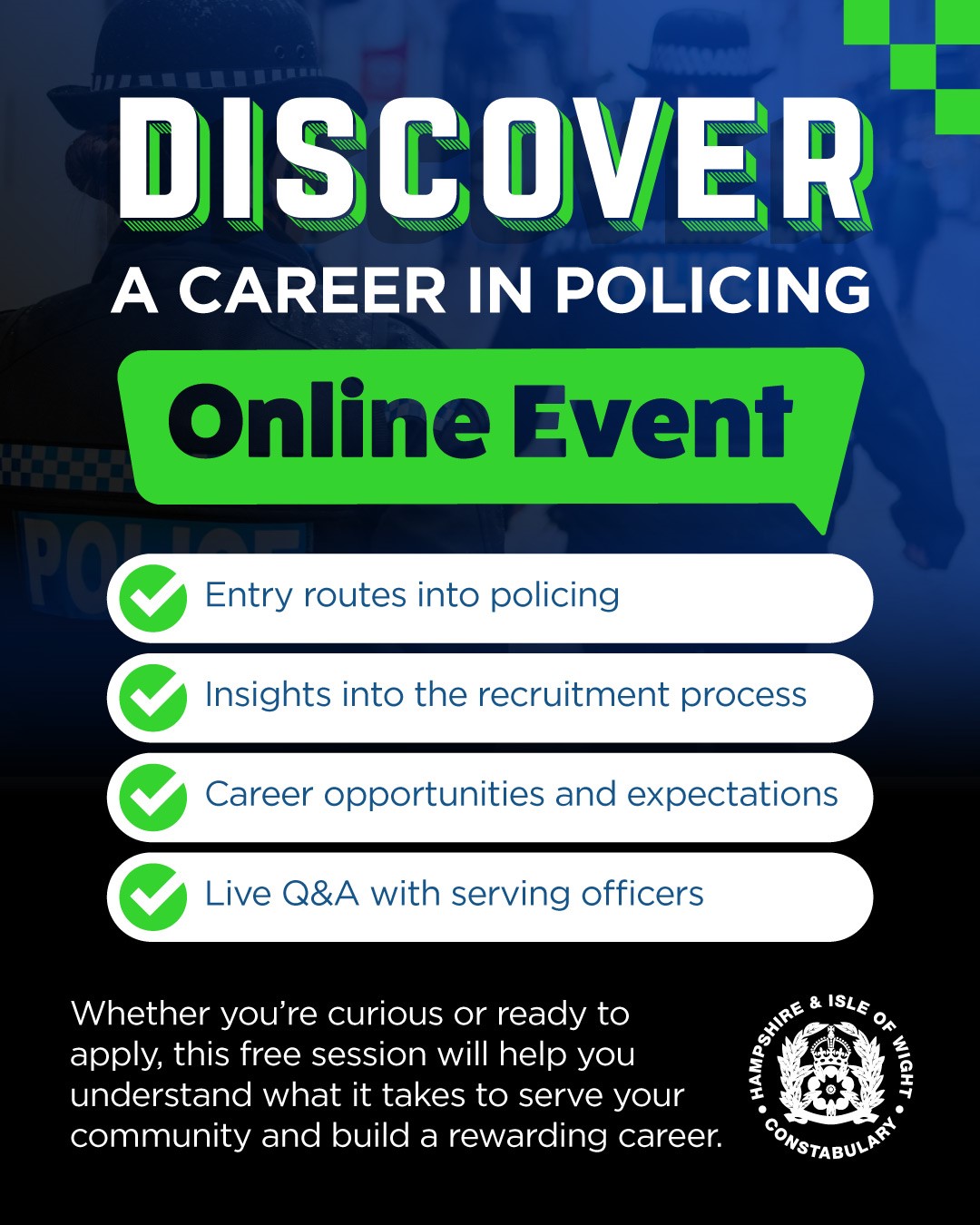 Recruitment Events for Hampshire & IOW Constabulary